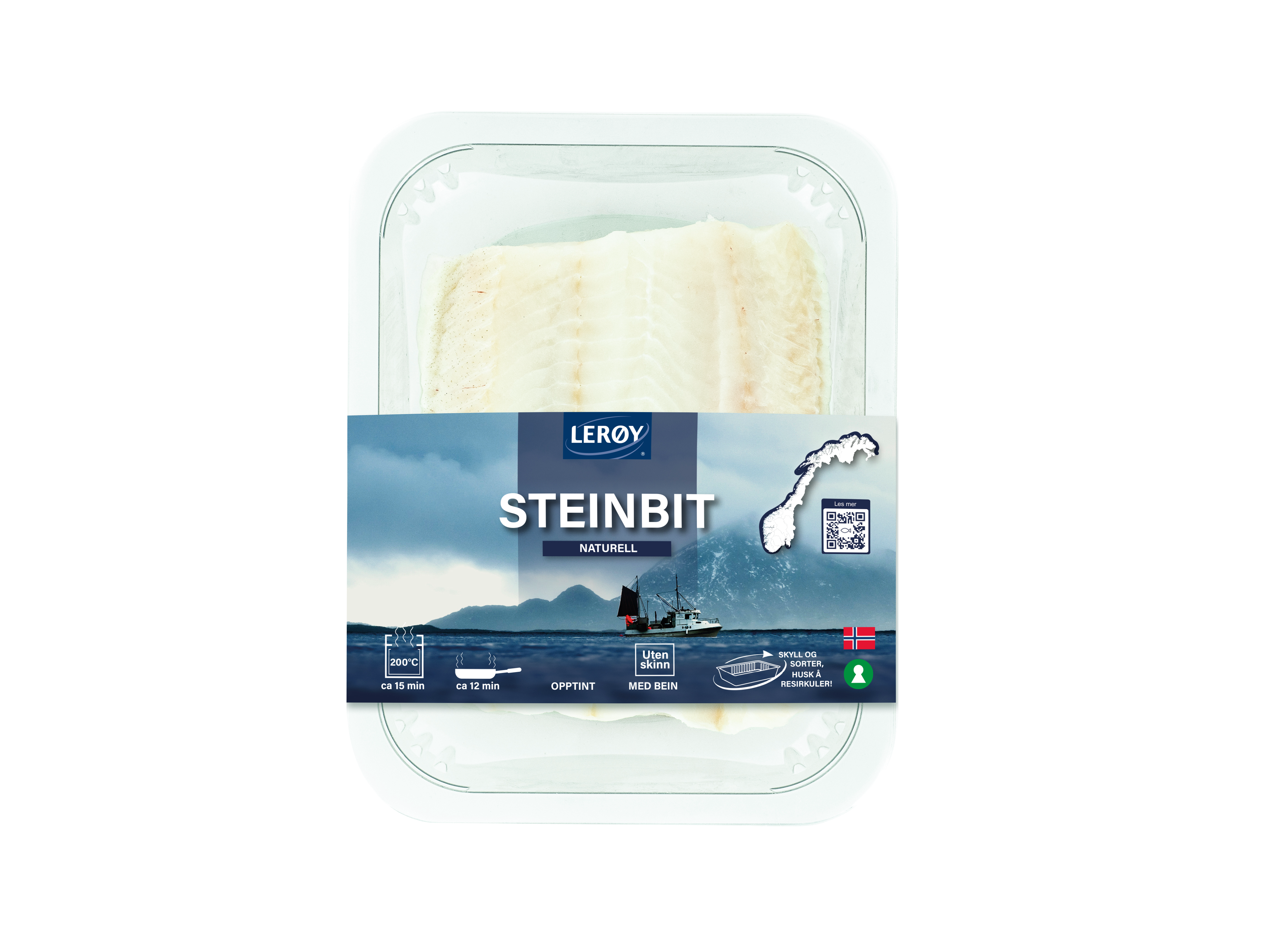 Gryte med steinbit, sopp og timian