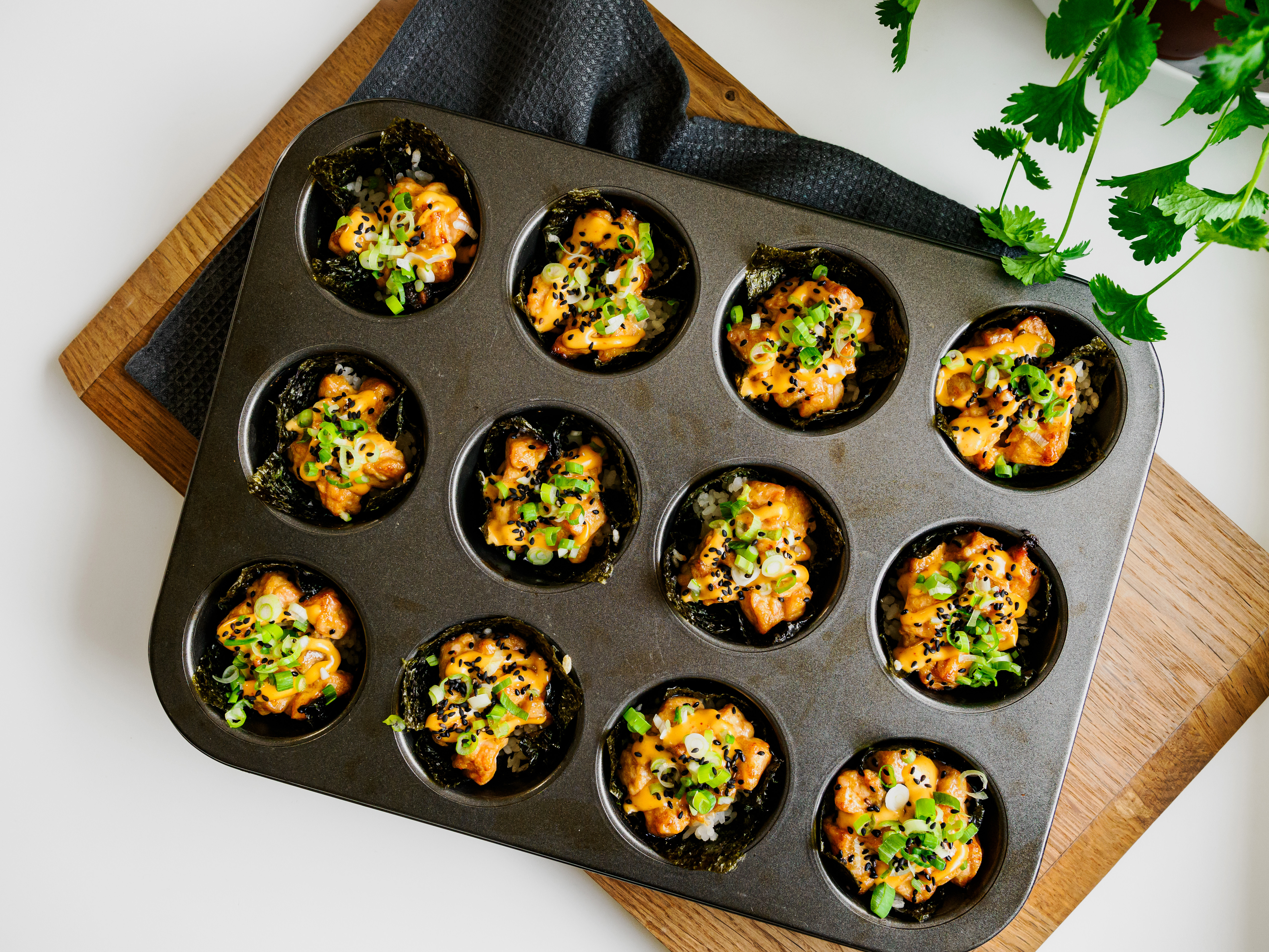 Sushibake bites/cups med laks